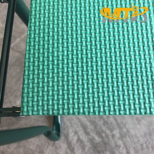 MTB Heavy Duty Folding Garden Kneeler and Seat for Weeding and Portable Garden Stool Seat with Bonus Tool Pouch, EVA Kneeling Pad