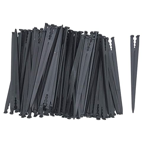 MYYZMY 80 Pcs Irrigation Drip Support Stakes 1/8-1/4" Universal Drip Lines Tubing Hose for Gardens, Flowers, Plants, Vegetable