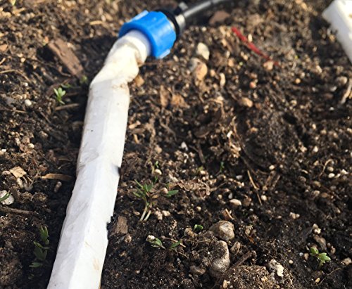 Blumat EasySoak 50’ Automatic Watering Slow Soaker Hose System for Gardens, Greenhouses, and Farms – Flow Restrictor, Adapters, and Fittings Included