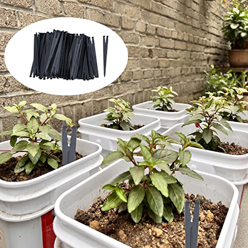 MYYZMY 80 Pcs Irrigation Drip Support Stakes 1/8-1/4" Universal Drip Lines Tubing Hose for Gardens, Flowers, Plants, Vegetable