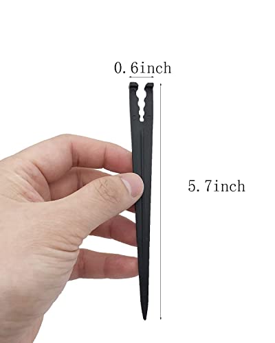 MYYZMY 80 Pcs Irrigation Drip Support Stakes 1/8-1/4" Universal Drip Lines Tubing Hose for Gardens, Flowers, Plants, Vegetable