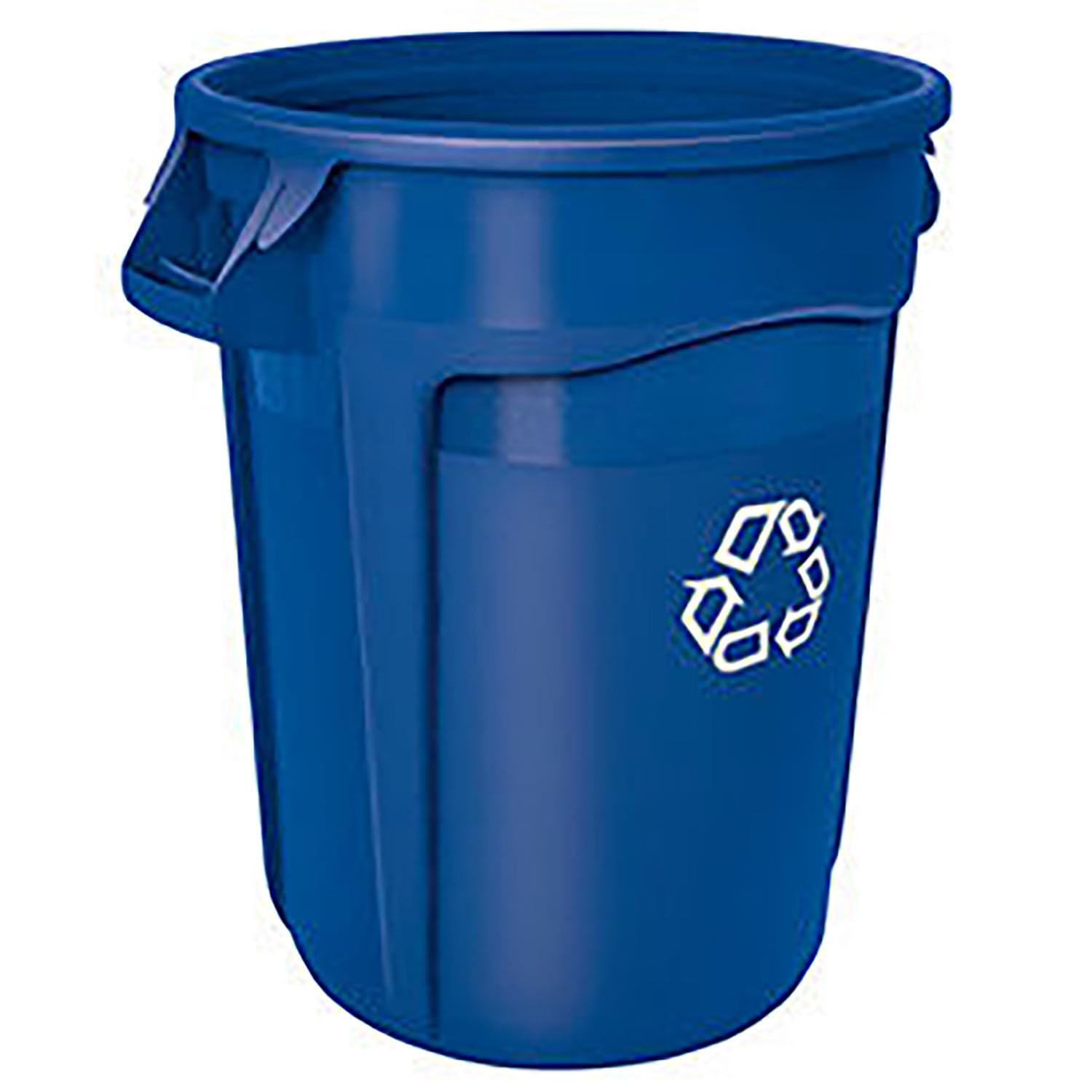 Rubbermaid Commercial Heavy-Duty Recycling Container, 27.3" x 22" x 22", Blue