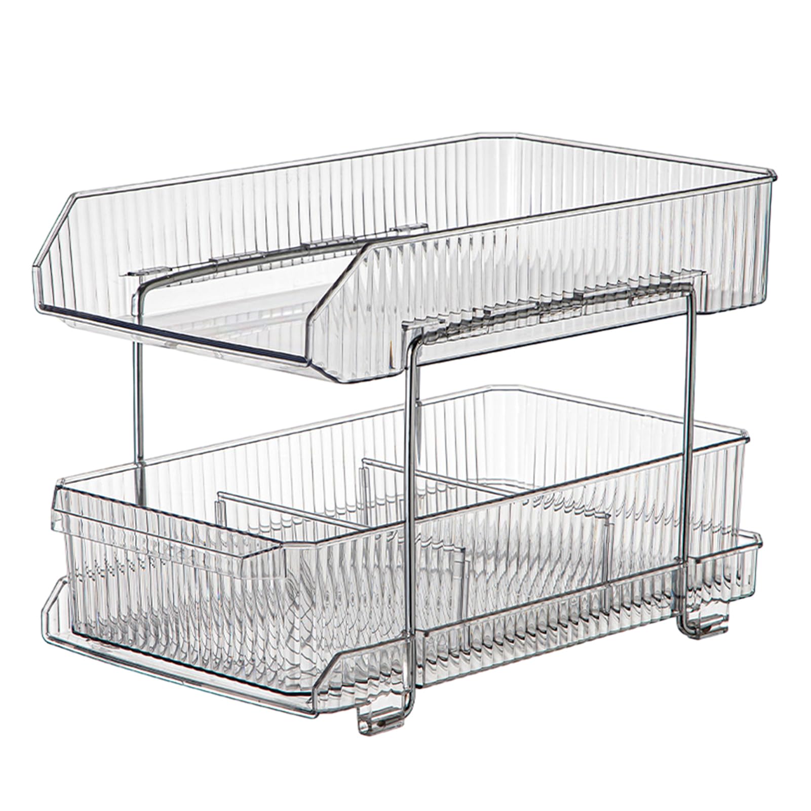 Medicine Cabinet Organizer, Multi Purpose Kitchen Under Sink Organizers, Pull Out Kitchen Pantry Shelf Cupboard, Home Organization for Kitchen Pantry, Desktop, Toiletry, Hair Products,