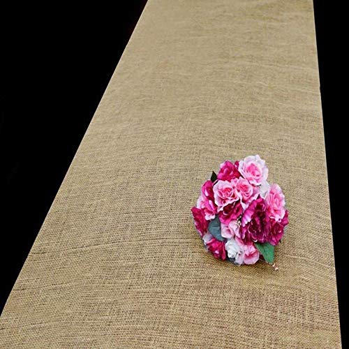 AK TRADING CO. 36 x 100ft All Natural Jute Burlap Aisle Runner - Natural