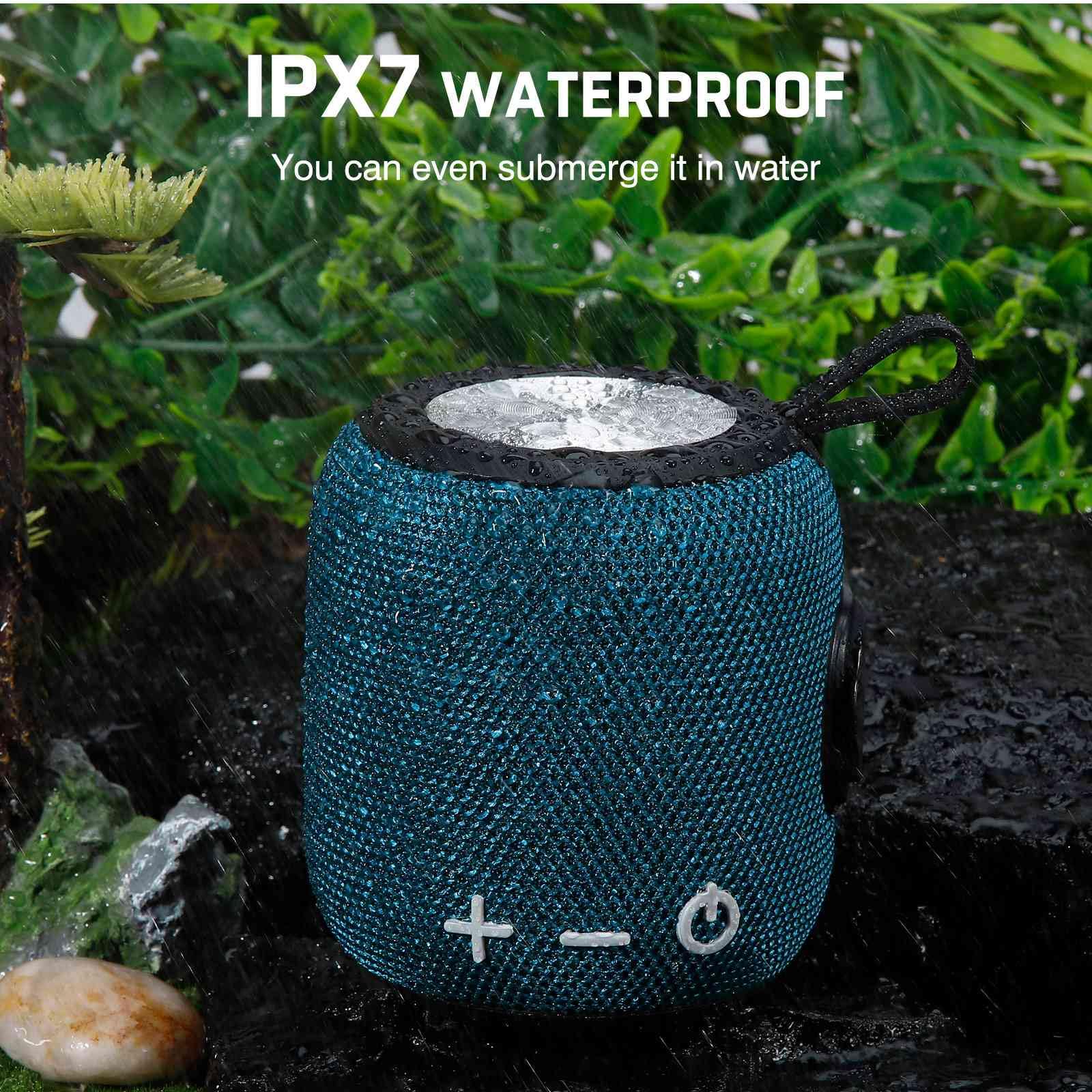 Bluetooth Speaker: Powerful Stereo Sound, IPX7 Waterproof, True Wireless Stereo Pairing, Portable Design, Latest Bluetooth V5.2 - Perfect for Lenovo A6 Note, Beach, Outdoor, Home, Parties- Blue
