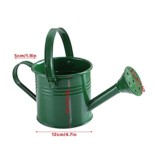 SMLJFO Watering Can for Indoor Outdoor Plants, Modern Style Watering Pot with Handle Sprinkler Head Iron House Garden Flower Long Spout Shower Pink 5.1in