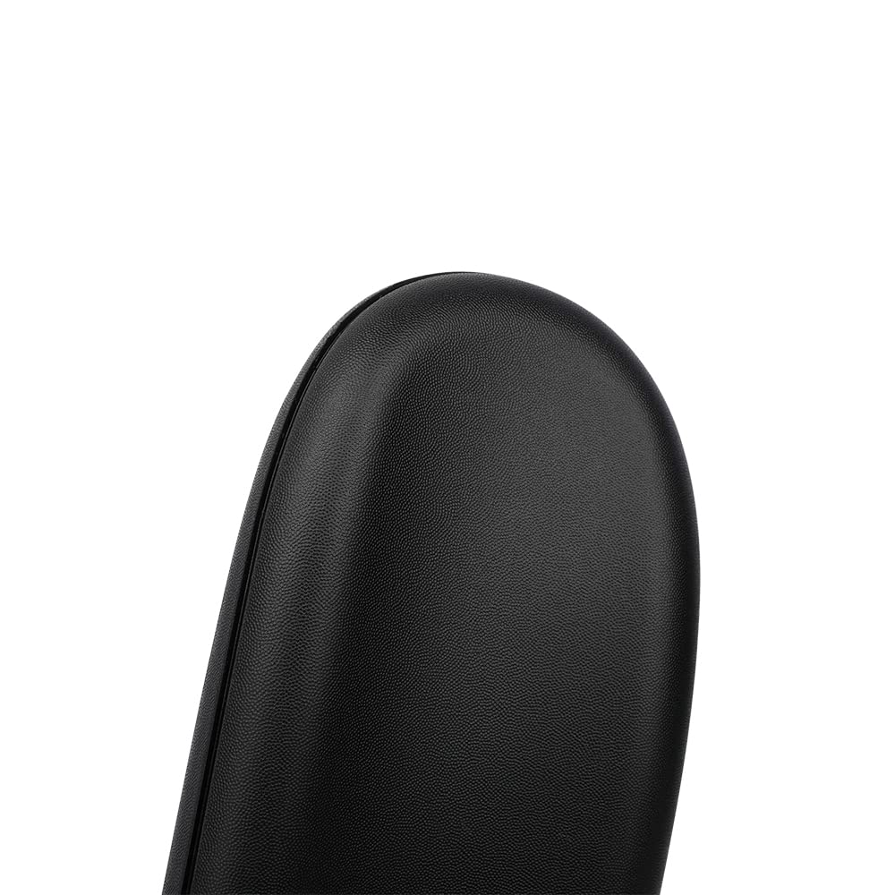 ALUCSET 10" Long x 4" Wide Office Chair Replacement Armrest Arm Pads Caps Univeral 4" 5.5" Mounting Hole Office Chair Parts 1 Pair (Black, Set of 2)