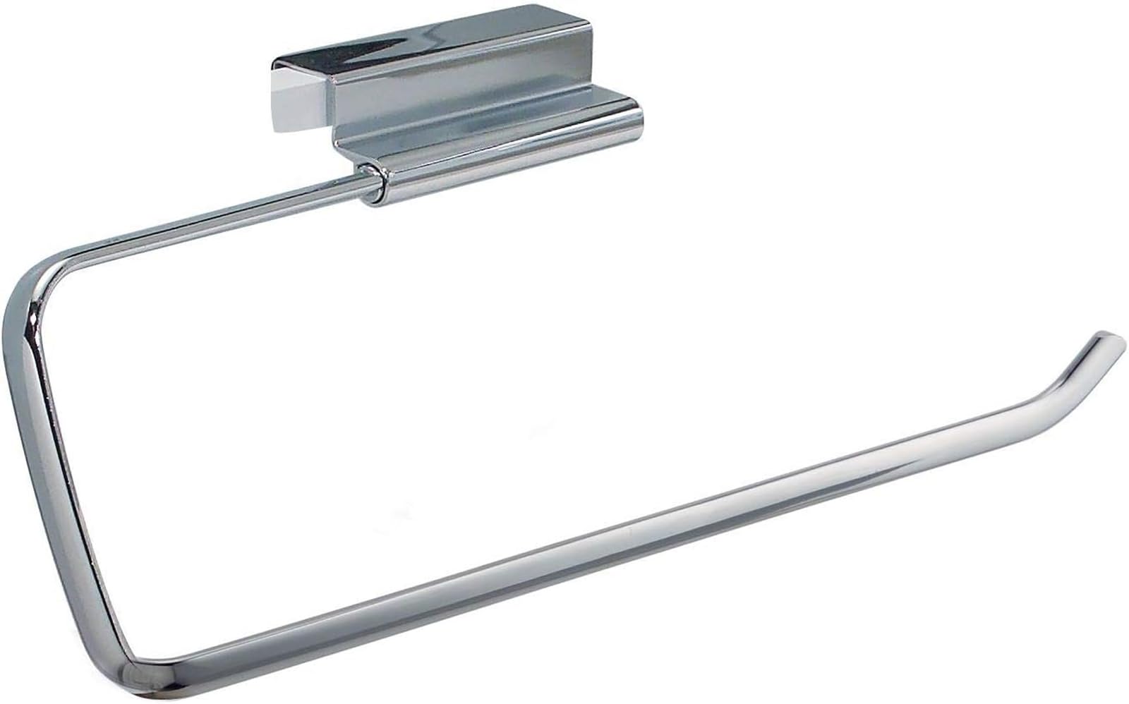 iDesign Forma Paper Towel Holder for Kitchen - Over Cabinet, Brushed Stainless Steel 0.7" x 12.8" x 7.1"