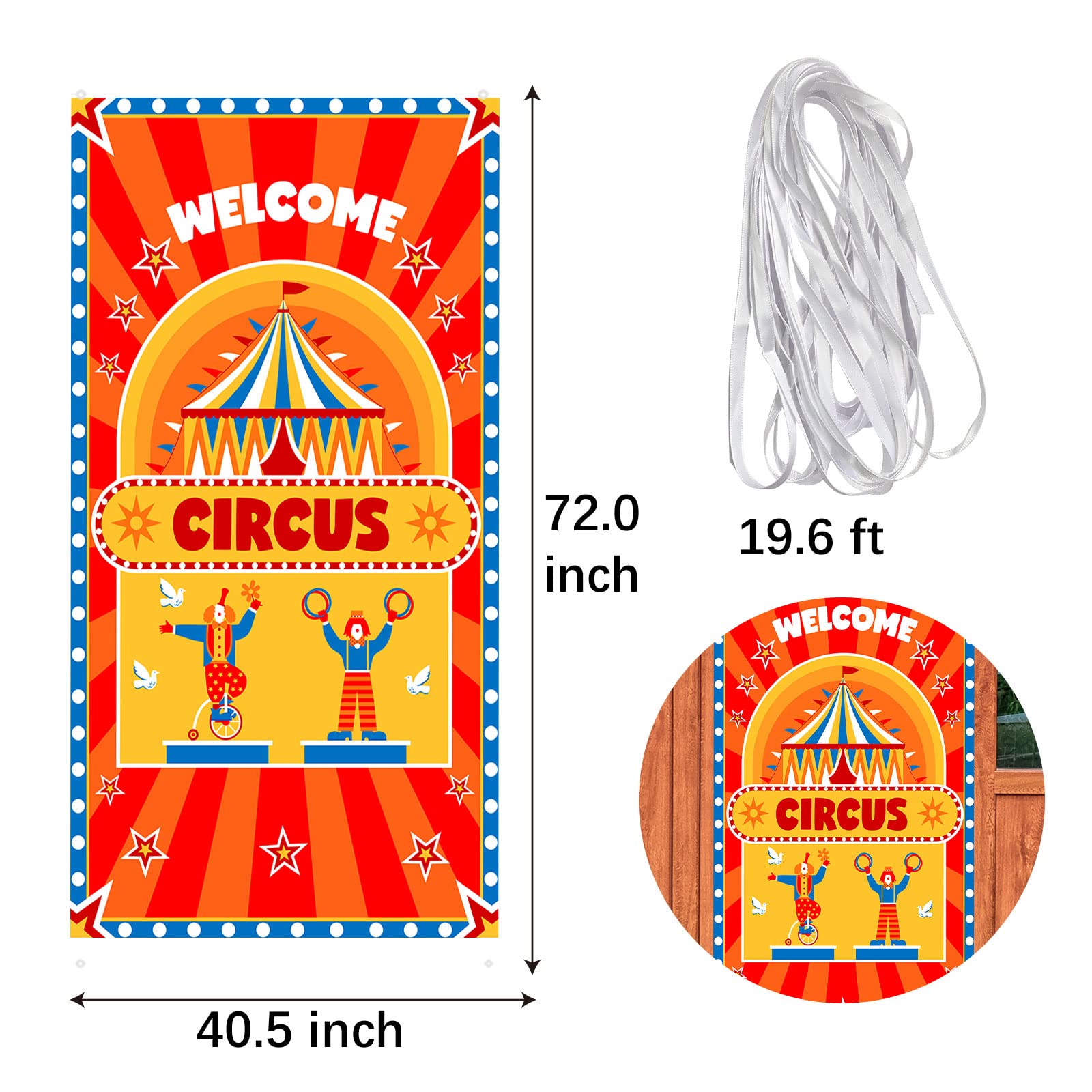 Dill-Dall Carnival Circus Theme Door Banner, Carnival Door Banner, Carnival Birthday Party Decorations, Carnival Photo Booth