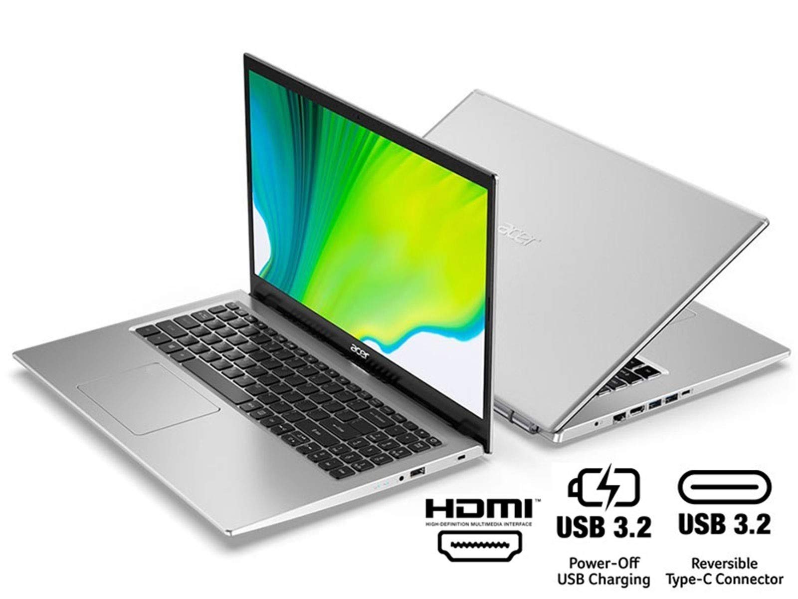 Acer Aspire 5 A515-56-363A, 15.6" Full HD IPS Display, 11th Gen Intel Core i3-1115G4 Processor, 4GB DDR4, 128GB NVMe SSD, WiFi 6, Backlit Keyboard, Windows 10 Home (S mode)