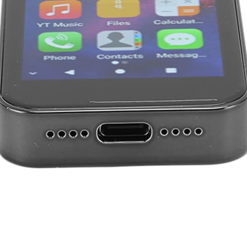 Airshi Small Mobile Phones Dual Card Dual Standby 5MP Front 13MP Rear Camera 4G Mini Phone 2000mAh for Home (Black)