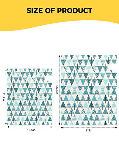 Christmas Mailbox Cover Magnetic Christams Xmas Tree Tile Pattern Pine Simple Strokes Post Box Cover Waterproof Durable Mailbox Wraps for Farmhouse Outdoor Garden Home Decor Standard Size 25 X 21in