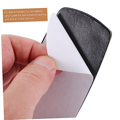HEALEEP Self-Stick Push Pull Helper Adhesive Cabinet Handles Instant Adhesive Knobs Kitchen