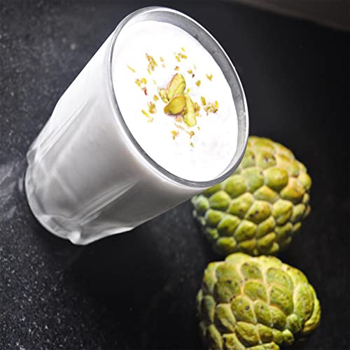 QAUZUY GARDEN Seeds - 20 Premium Custard Apple Buddha's Head Sugar Apple Sitafal Annona Cherimoya Fruit Tree Seeds, Non -GMO, Easy to Grow, Very Fresh Seeds
