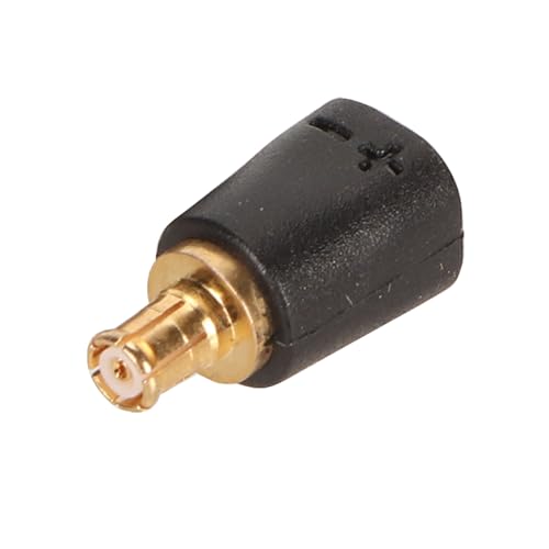 Headphone Cable Connector Universal Small Impact Resistant Adapter A2DC to 0.78mm Male to Female for E40 for E70 for LS400 for CKR90 (Black)