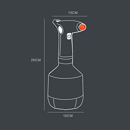 Electric Spray Bottle, 1L Electric Plant Spray Bottle Automatic Watering Fogger USB Garden Tool Handheld Garden Sprayer Electric Fogger Watering Can (Color : 1)