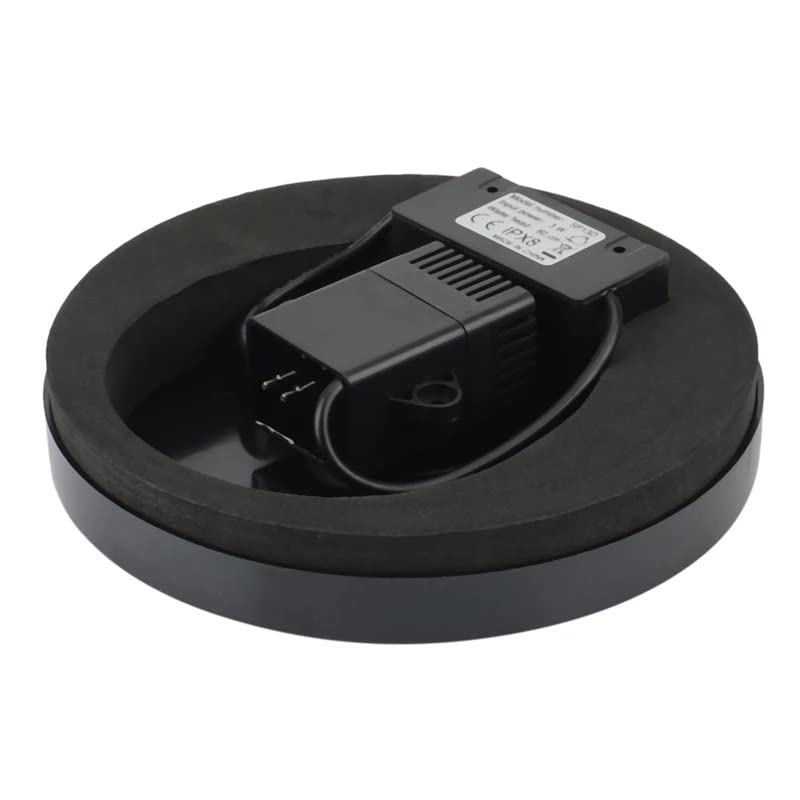 LUKEO Floating Solar Fountain Garden Water Fountain Colorful LED Lights Solar Panel Powered Fountain Pond Pools Garden