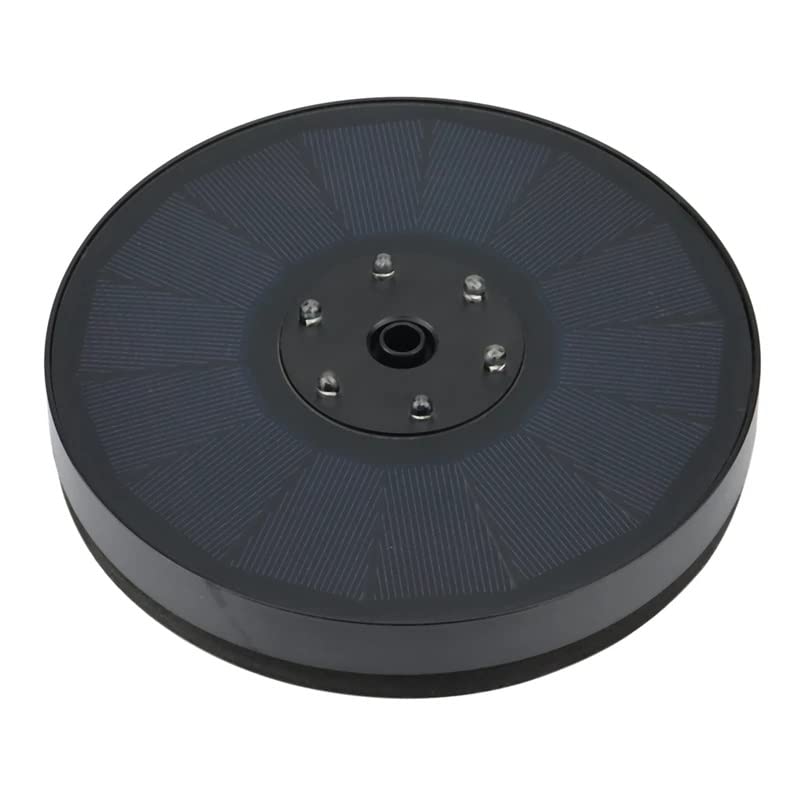 LUKEO Floating Solar Fountain Garden Water Fountain Colorful LED Lights Solar Panel Powered Fountain Pond Pools Garden