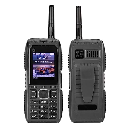 PUSOKEI Unlocked Phone, 2G Cell Phone Four Card Four Standby, Mobile Phone with Antenna, Easy to use, Ultra Long Standby, Big Button 2400mAh (Black)