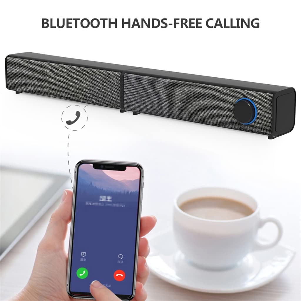 IRDFWH Speakers TV Sound Bars Detachable Soundbar Home Theater Dual Connection Methods for TV PC Smartphone