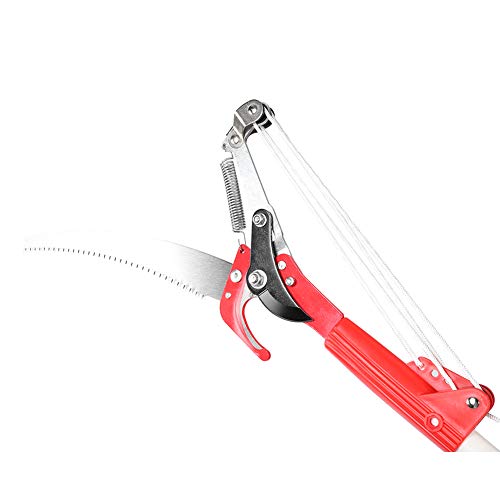Hilitand Tree Trimmer,4 Wheels Sharp Garden Pruning Shear Tree Trimmer Clipper Trimming Tool,(Rod not Included),Safe and Durable
