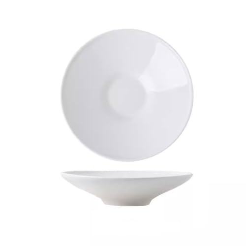 Dinner Plates Set Cold Dish Plate, Commercial Dish Plate Hotel Club Exquisite Tableware Deep Plate Creative Soup Plate Kitchen Salad Bowl (Size : Medium)