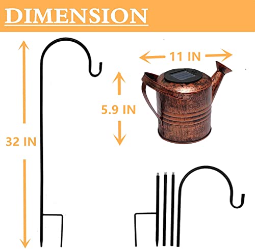 HDOOMN Solar Fairy Watering Can Lights - LED Garden Shower Art Light Decoration Waterproof Strip Lights for Outdoors Lamp Outdoor Star String Lights for Home Pathway Patio Yard Festoon Flash
