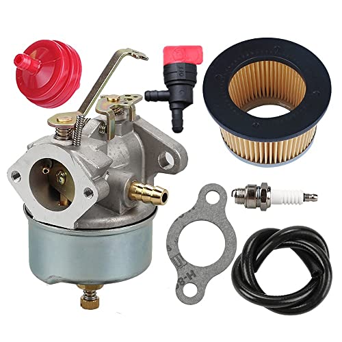 632230 632272 Carburetor with 30727 Filter for Tecumseh 5 HP 6 HP 631828 631067 631067A H30 H50 H60 HH60 HH70 Engines 4 Cycle Engine Troy Bilt Tiller Toro Snowblower Sears Tillers 47279 Carb