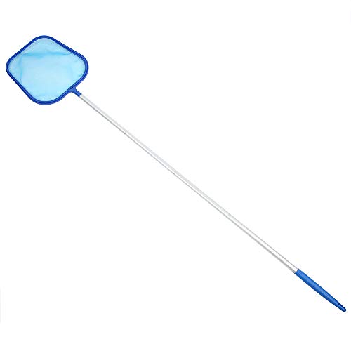 TOPINCN Swimming Pool Net, 5 Section Detachable Pole Pool Skimmer Net, Fine Mesh Pool Skimmer for Pool and Garden Pond