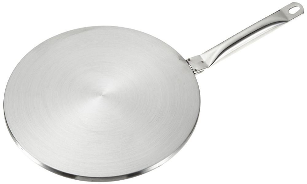 Ibili Stainless Steel Induction Adapter Plate, Heat Diffuser for Gas Stove and Electric Stove, Dishwasher Safe, 5.5 Inches - Made in Spain