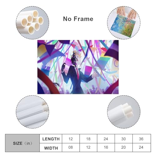 KNUEDESM Anime Poster Dream SMP Ranboo Canvas Poster Bedroom Decor Canvas Wall Art Prints for Wall Decor Room Decor Bedroom Decor Gifts 16x24inch(40x60cm) Unframe-style