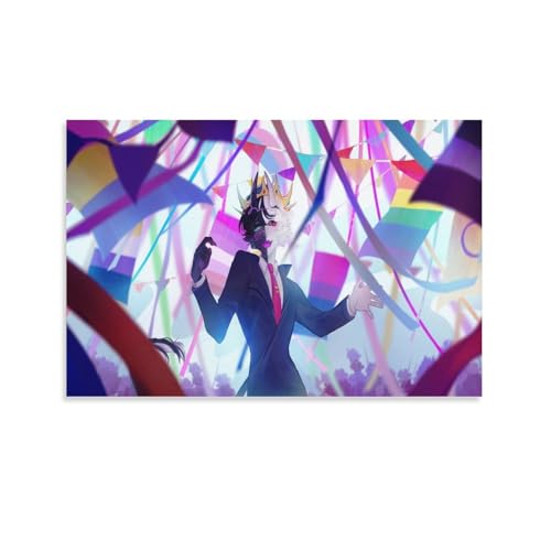 KNUEDESM Anime Poster Dream SMP Ranboo Canvas Poster Bedroom Decor Canvas Wall Art Prints for Wall Decor Room Decor Bedroom Decor Gifts 16x24inch(40x60cm) Unframe-style