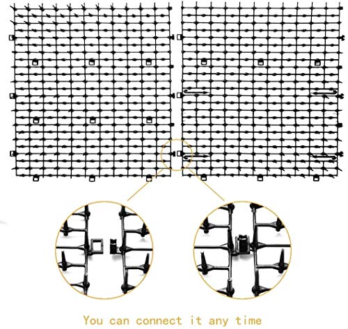 Lagaga Cat Scat Mat with Spikes Prickle Strips Anti-Cats Network Digging Stopper Stopper Prickle Strip Mat 78x11 inch