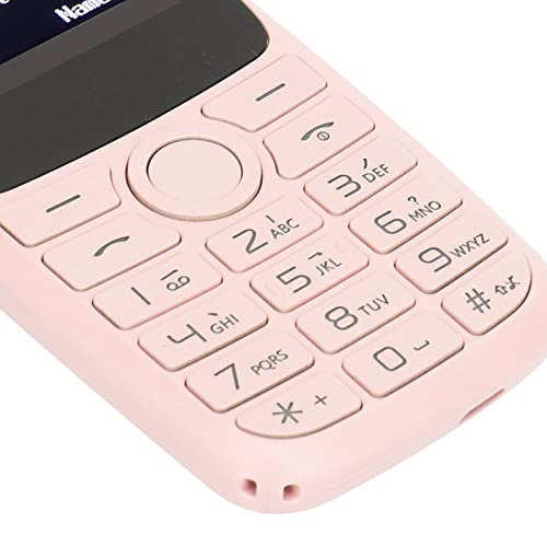 PUSOKEI 2G Cell Phones, Dual SIM Smartphone, Unlocked Phone Support Flashlight Camera Recording, 2G GSM Phone for The Elderly Parents, 2.4 Inch Screen, Big Buttons (Pink)