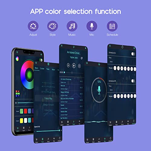 SmartCoolous Outdoor Ground Lights Multicolor RGBIC Pathway Lights IP67 Waterproof Garden Lawn Lights 16PCS Bluetooth App Control Pathway Lights with Multiple Scene Modes(Line Length 14 metros)