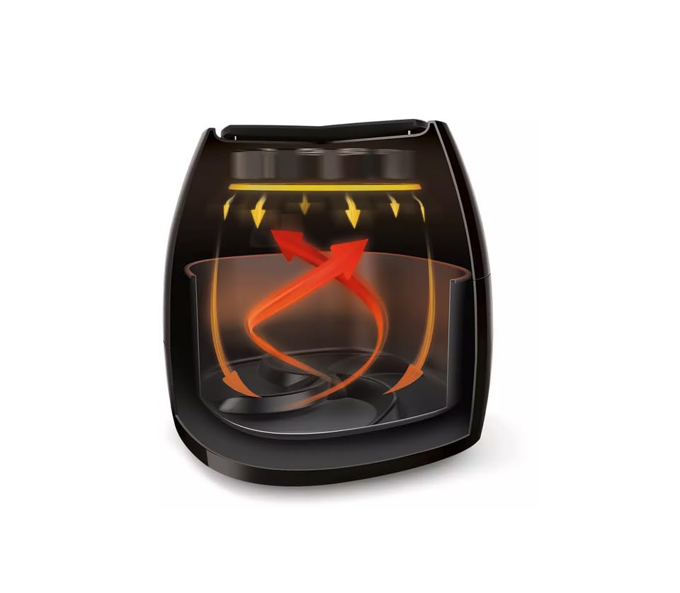 Philips Starfish Technology Avance XL Digital Airfryer, Black, 2.65lb/ 3.5qt, HD9240/94