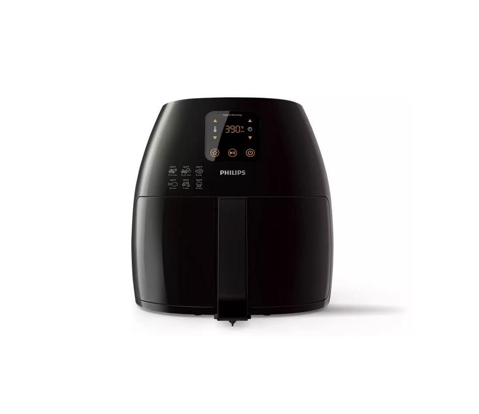 Philips Starfish Technology Avance XL Digital Airfryer, Black, 2.65lb/ 3.5qt, HD9240/94
