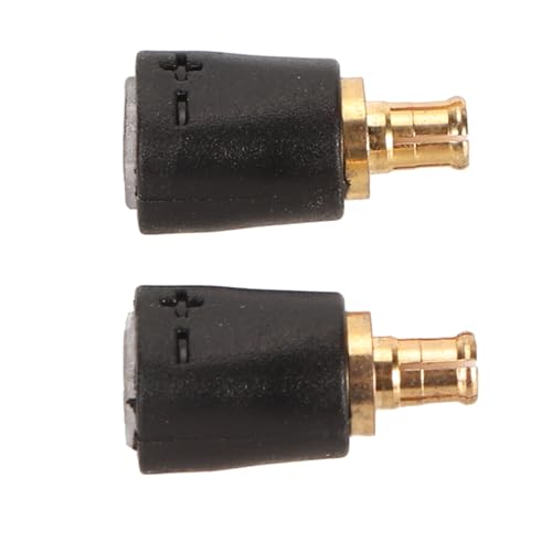 A2DC to 0.78mm Adapter, Male to Female Headphone Cable Connector Impact Resistant Lightweight Lossless Sound for LS200 for LS400 for CKR100 for CKS1100 (Black)