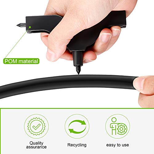10PCS Drip Irrigation Tube Hole Punches, Kalolary Drip Hose Hole Punch for 4/7mm PE Pipe Hole Punches, 5PCS Mini Water Pipe Punch 5PCS Bull-head Tubing Punch for Outdoor Lawn Garden Water System Tools