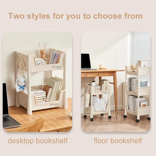 Storage Rolling Cart, 2/3/4 Tiers Moving Cart, Foldable Utility Cart, Multi Functional Rolling Drawer Cart, Rolling Storage Trolley with Wheel, Mobile Storage Organizer, Storage Cart for Books, Snack