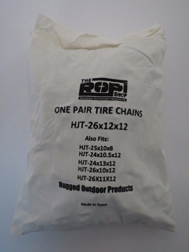 The ROP Shop New TIRE Chains 2-Link for John Deere Garden Tractor Lawn Mower - 430 445 455