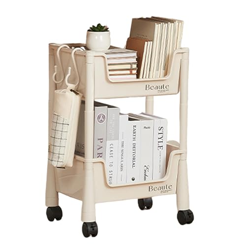 Storage Rolling Cart, 2/3/4 Tiers Moving Cart, Foldable Utility Cart, Multi Functional Rolling Drawer Cart, Rolling Storage Trolley with Wheel, Mobile Storage Organizer, Storage Cart for Books, Snack