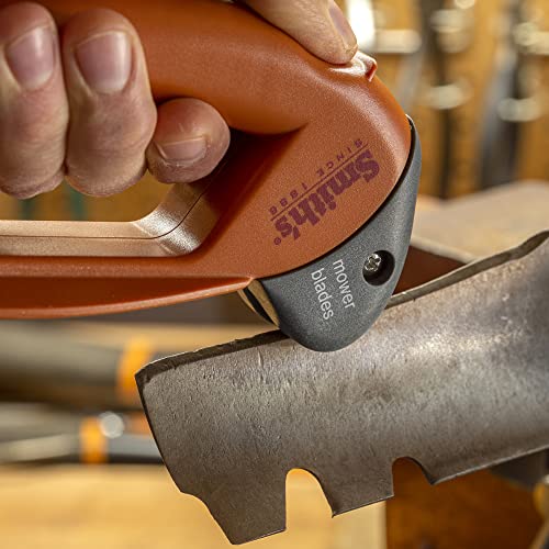 Smith's 50603 Lawn Mower Blade Shop Essentials Sharpener, Orange