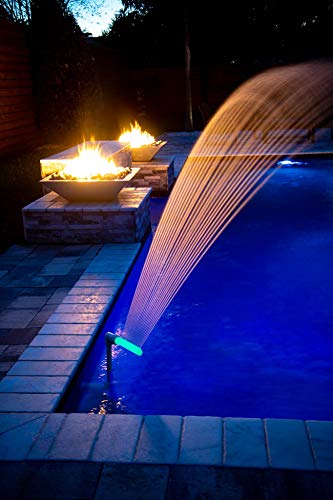 Pool Fountain Swimming Pool Accessories - Waterfalls Cool Warm Pool Water Temperatures, Sprinkler Aerates for Fresh Pool Water, Fits 1.5" Threaded InGround & Above Ground Pool Fountains Return Jets