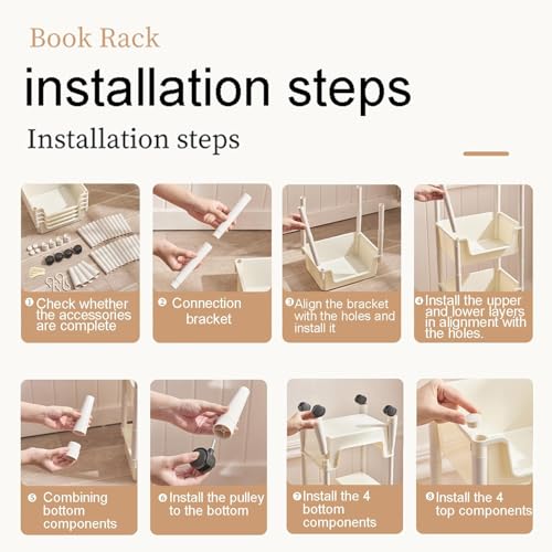 Storage Rolling Cart, 2/3/4 Tiers Moving Cart, Foldable Utility Cart, Multi Functional Rolling Drawer Cart, Rolling Storage Trolley with Wheel, Mobile Storage Organizer, Storage Cart for Books, Snack