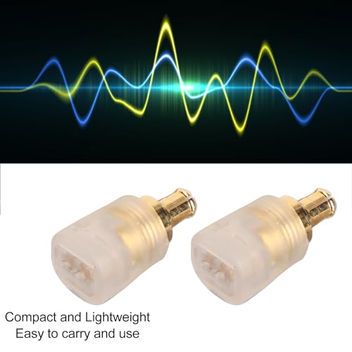 Headphone Cable Connector, Universal Lossless Sound Small Impact Resistant A2DC to 0.78mm 2 Pin Adapter Male to Female for CKR90 for CKS1100 for E70 for LS400 (Transparent)