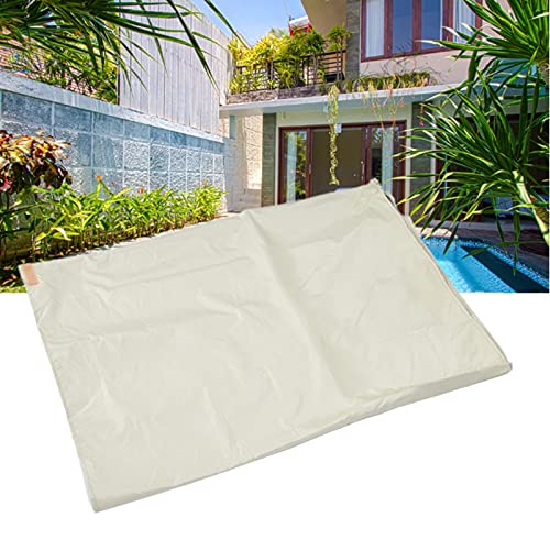 ZPSHYD Swimming Pool Roll Cover, Outdoor Swimming Pool Roll Waterproof Protector for Outdoor Heavy Duty Garden Beige(M:550 * 96cm)