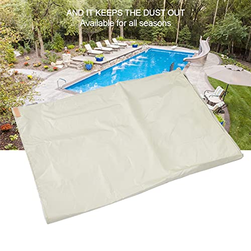 ZPSHYD Swimming Pool Roll Cover, Outdoor Swimming Pool Roll Waterproof Protector for Outdoor Heavy Duty Garden Beige(M:550 * 96cm)