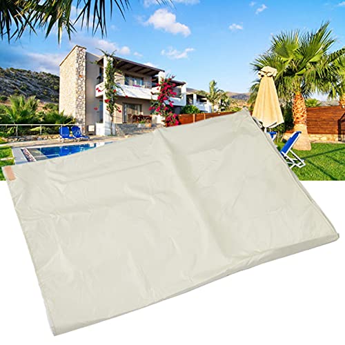 ZPSHYD Swimming Pool Roll Cover, Outdoor Swimming Pool Roll Waterproof Protector for Outdoor Heavy Duty Garden Beige(M:550 * 96cm)