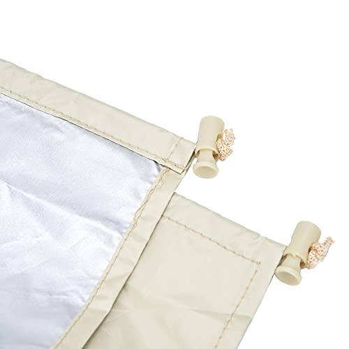 ZPSHYD Swimming Pool Roll Cover, Outdoor Swimming Pool Roll Waterproof Protector for Outdoor Heavy Duty Garden Beige(M:550 * 96cm)